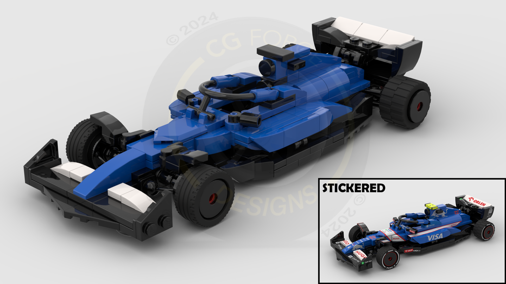 LEGO MOC F1 Visa Cash App RB VCARB 01 by CGForceDesigns | Rebrickable ...