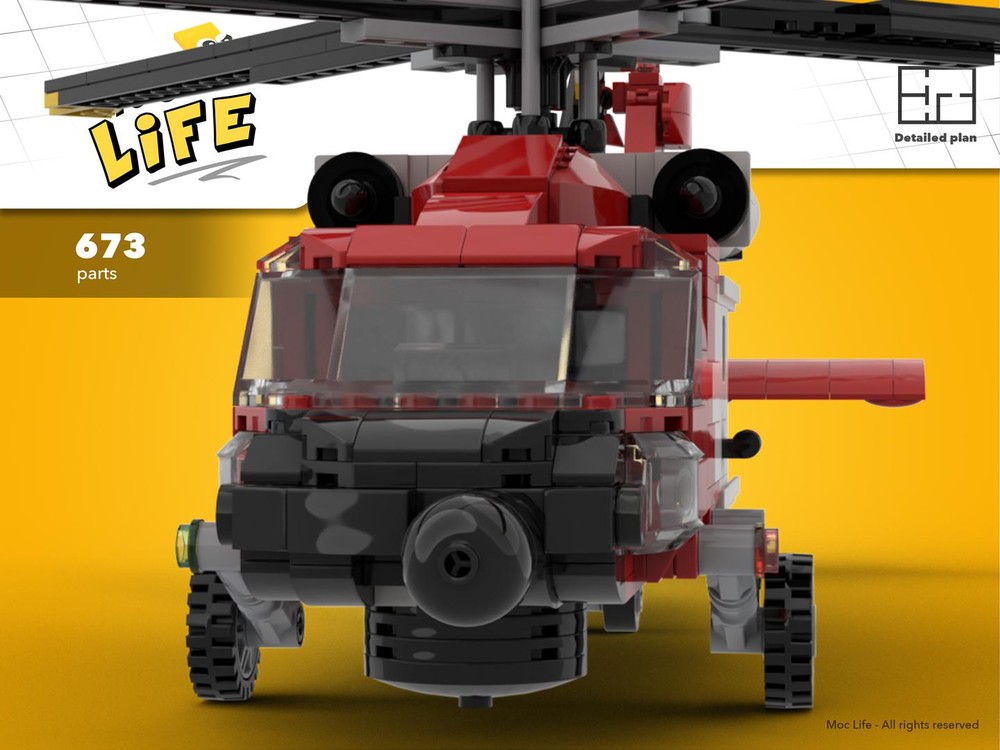 LEGO MOC Sikorsky MH-60 Guard Coast by MocLife | Rebrickable - Build ...