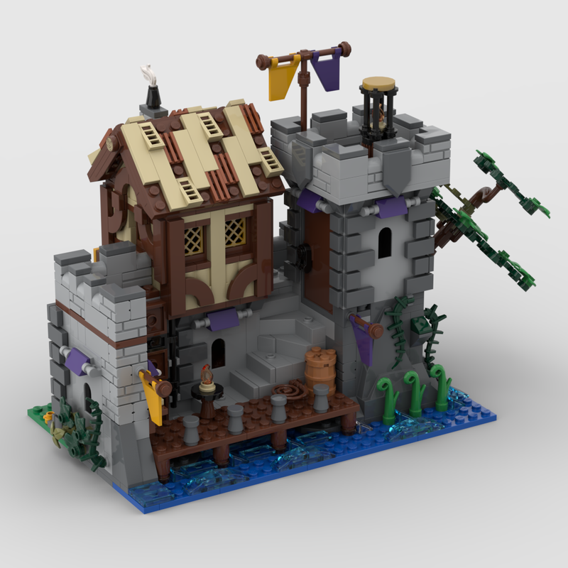 LEGO MOC River Port - Medieval Village by MidiBricks | Rebrickable ...