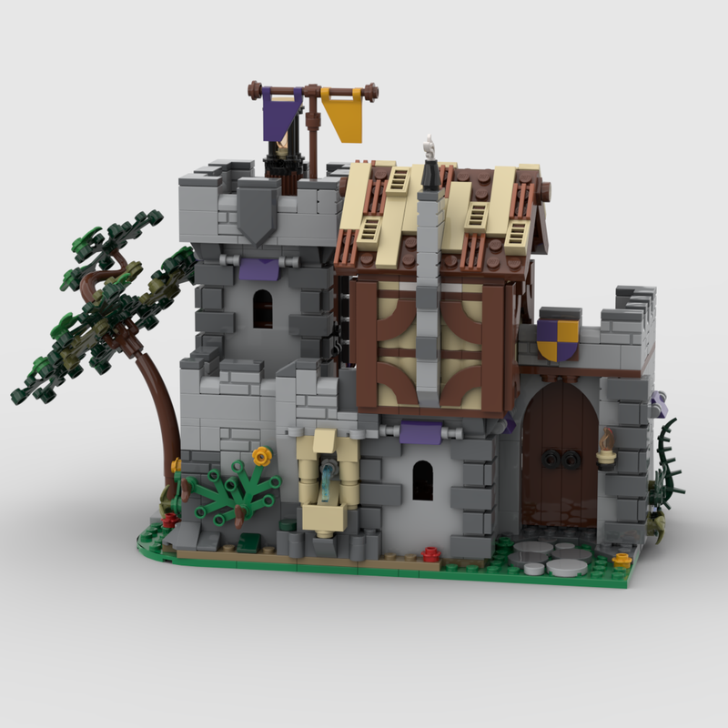 LEGO MOC River Port - Medieval Village by MidiBricks | Rebrickable ...