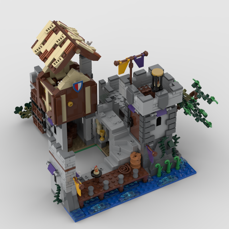 LEGO MOC River Port - Medieval Village by MidiBricks | Rebrickable ...