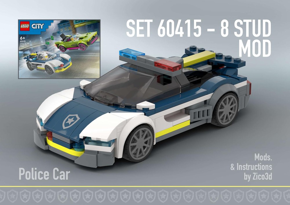 LEGO MOC-180932 Set 60415 - 8 Stud Police MOD by Zico3d | Rebrickable ...