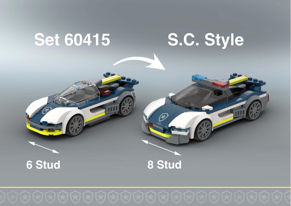 LEGO MOC Set 60415 - 8 Stud Police MOD by Zico3d | Rebrickable - Build ...