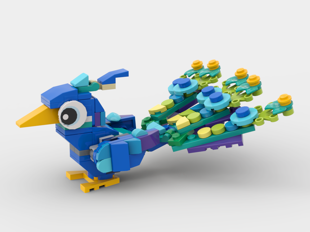 LEGO MOC Bird - Peacock by Agilinzzz | Rebrickable - Build with LEGO