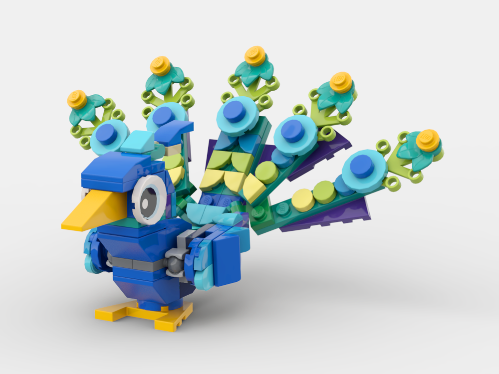 LEGO MOC Bird - Peacock by Agilinzzz | Rebrickable - Build with LEGO
