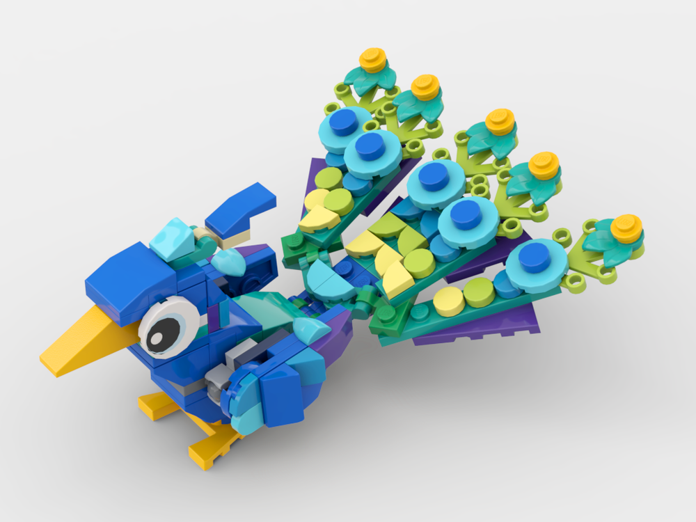 LEGO MOC Bird - Peacock by Agilinzzz | Rebrickable - Build with LEGO