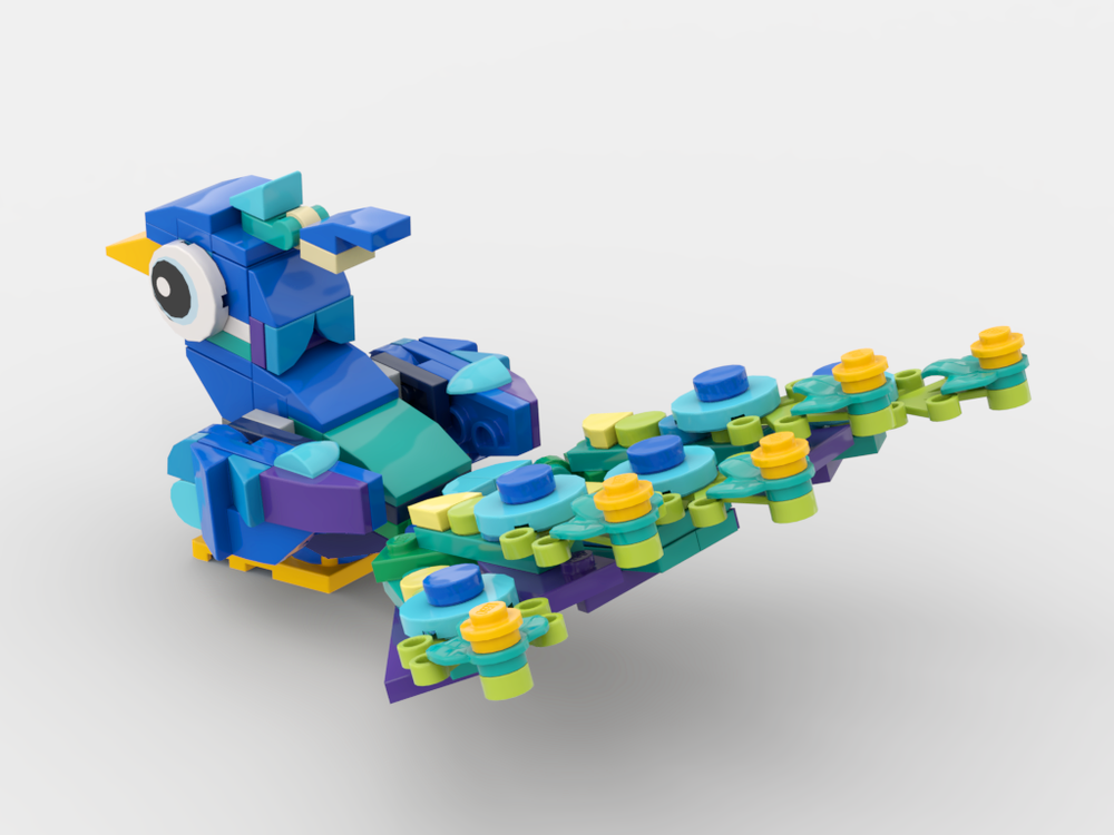 LEGO MOC Bird - Peacock by Agilinzzz | Rebrickable - Build with LEGO