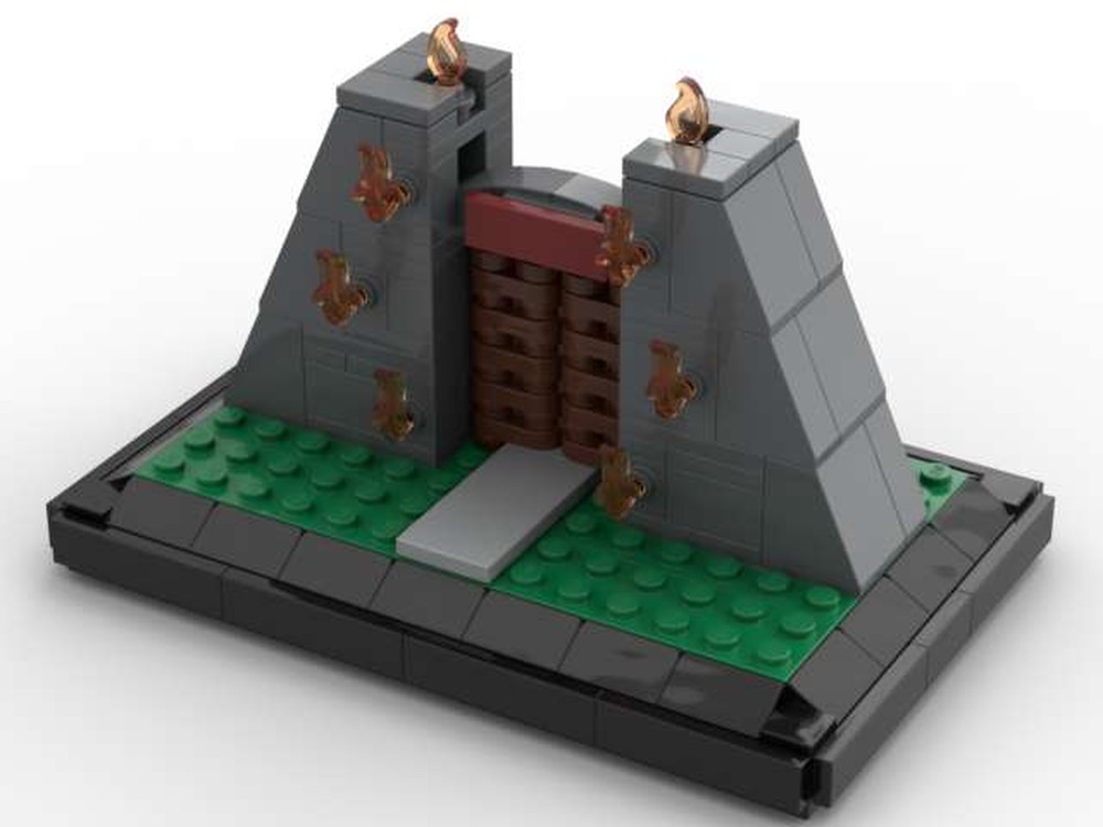 LEGO MOC Jurassic Park Gate by Chunk918 | Rebrickable - Build with LEGO