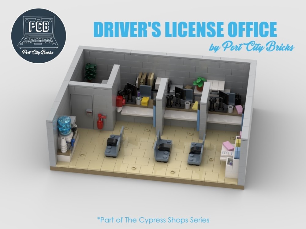 LEGO MOC Driver's License Office - Cypress Shops Series by ...