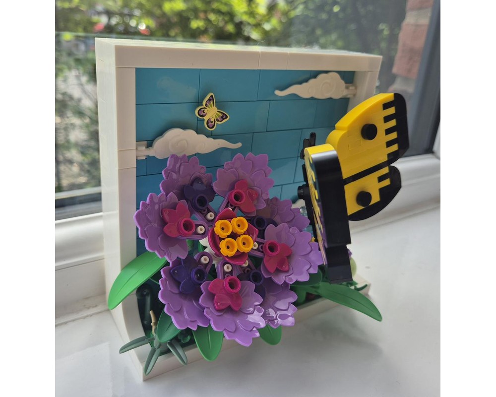 LEGO MOC Butterfly on a Purple Flower by zsobricks | Rebrickable ...