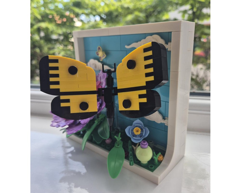 LEGO MOC Butterfly on a Purple Flower by zsobricks | Rebrickable ...