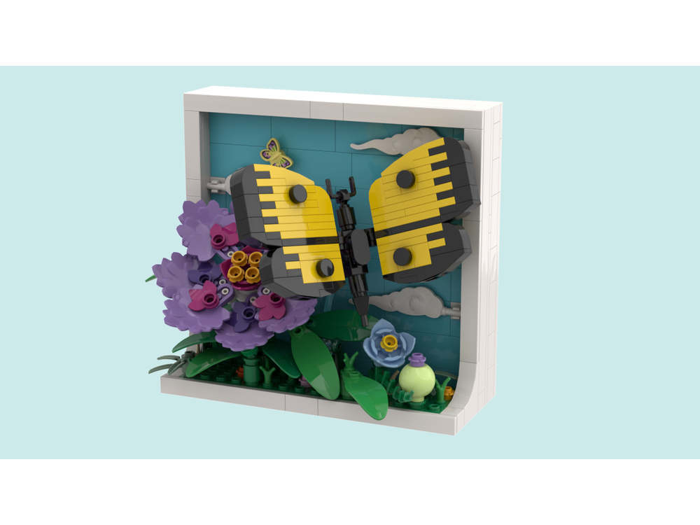 LEGO MOC-181027 Butterfly on a Purple Flower by zsobricks | Rebrickable ...