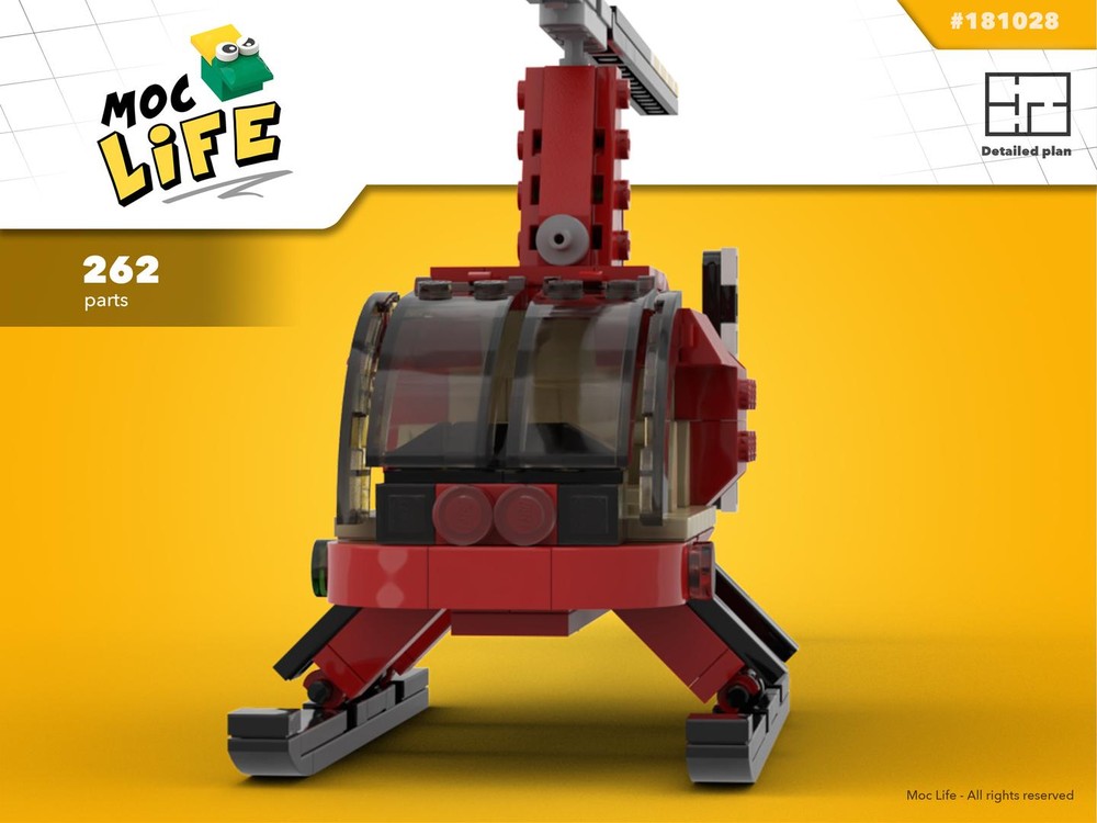 LEGO MOC Robinson R-44 by MocLife | Rebrickable - Build with LEGO