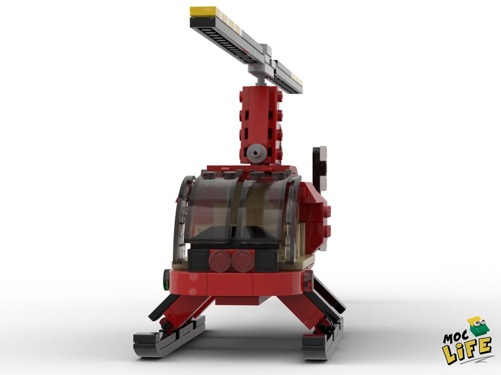 LEGO MOC-181028 Robinson R-44 by MocLife | Rebrickable - Build with LEGO