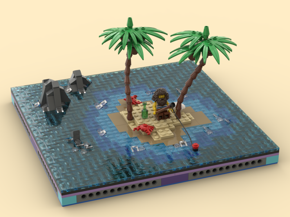 LEGO MOC Deserted Island by Mr_Minifigure | Rebrickable - Build with LEGO