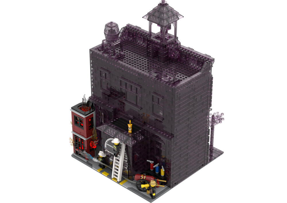 LEGO MOC Firefighter Training Day - Backyard MOC for set #10197 "Fire ...