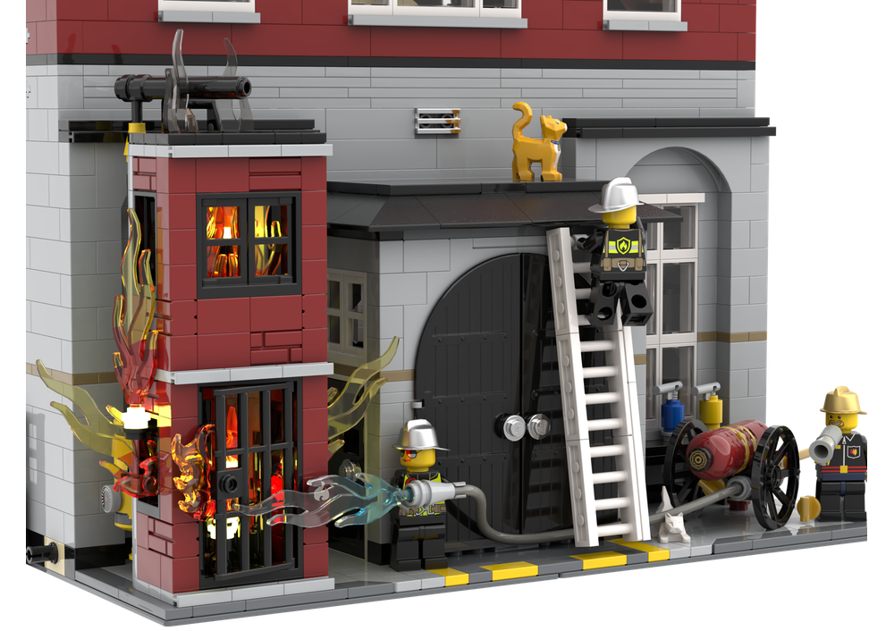 LEGO MOC Firefighter Training Day - Backyard MOC for set #10197 "Fire Brigade" by Brick.Mocman ...