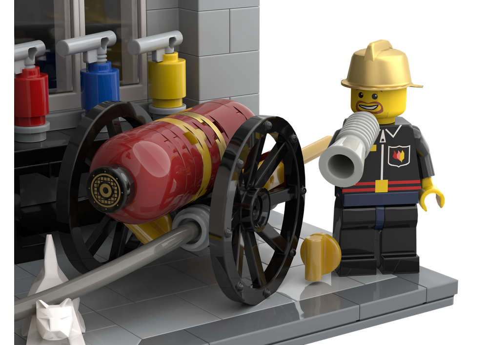 LEGO MOC Firefighter Training Day - Backyard MOC for set #10197 "Fire ...