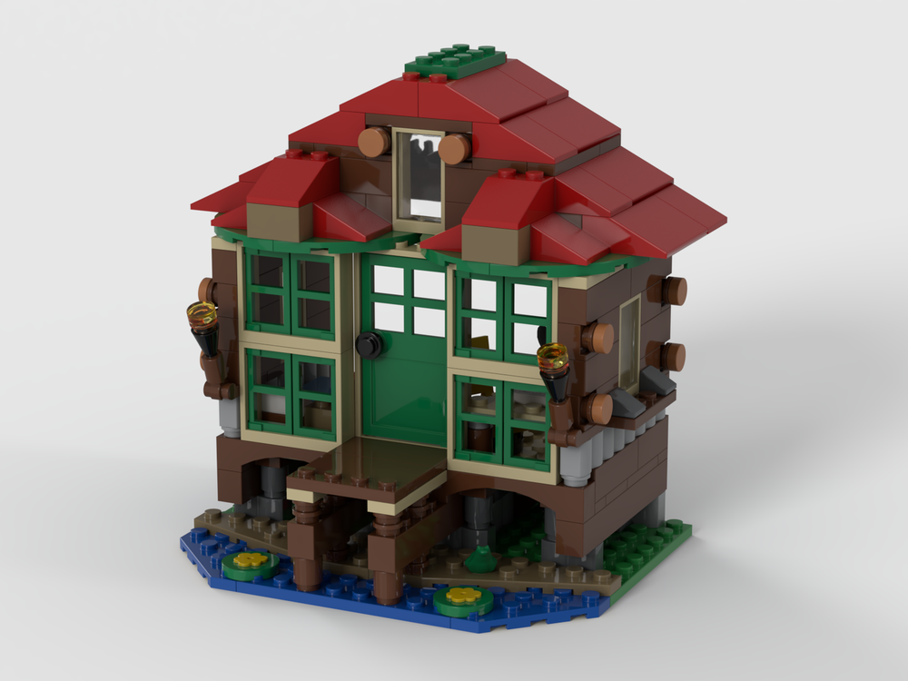LEGO MOC Stilted Lake Lodge by Welsh Dynasty Builds | Rebrickable ...
