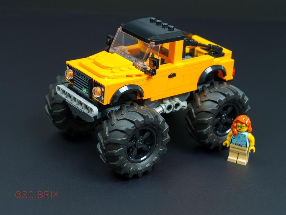 LEGO MOC Land Rover Defender 90 Monster truck by sc.brix | Rebrickable ...