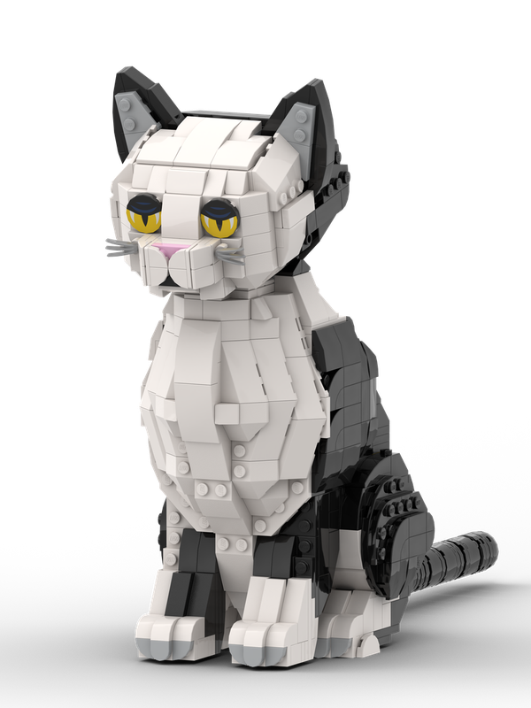 LEGO MOC Cat BW by RenjiFranz | Rebrickable - Build with LEGO