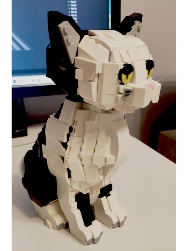 LEGO MOC Cat BW by RenjiFranz | Rebrickable - Build with LEGO