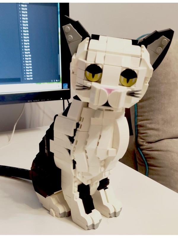 LEGO MOC Cat BW by RenjiFranz | Rebrickable - Build with LEGO