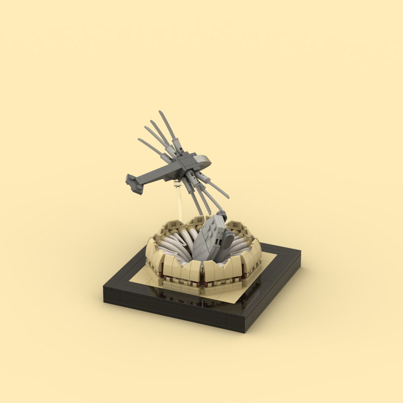 LEGO MOC Dune Sandworm Attack Diorama by BigSkwigg | Rebrickable ...