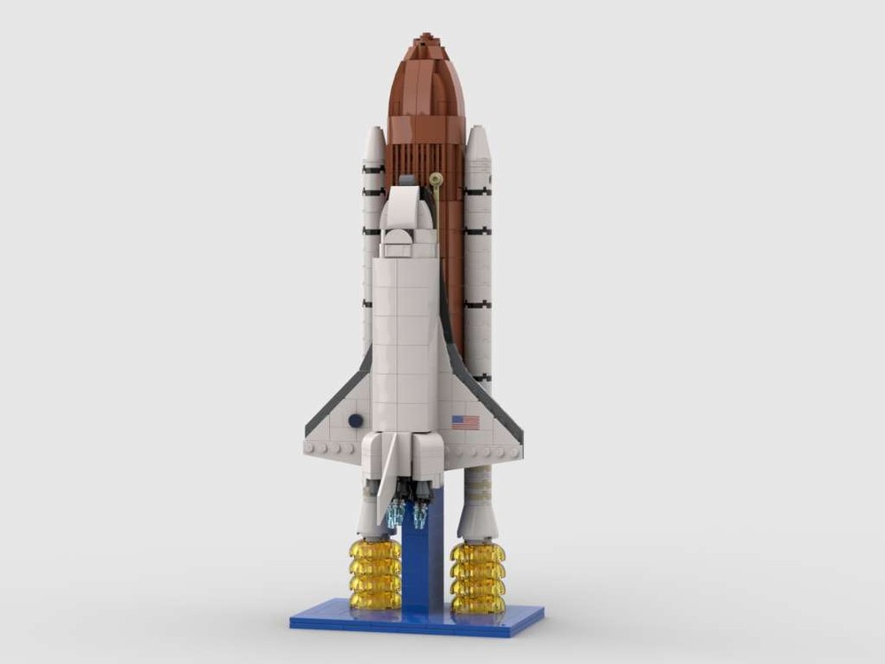 LEGO MOC Space Shuttle launching 1:190 by ej76az | Rebrickable - Build ...