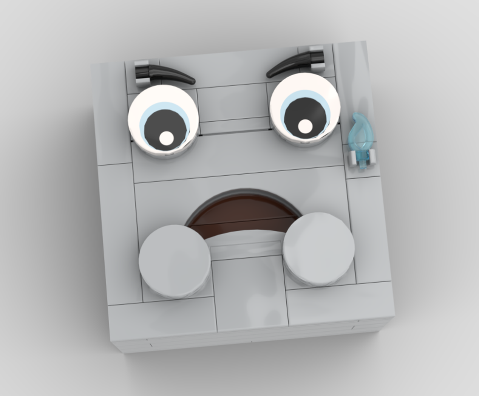 LEGO MOC Sad 2x2 brick by Thierry | Rebrickable - Build with LEGO