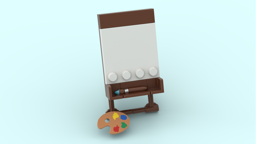LEGO MOC Paint easel by zsobricks | Rebrickable - Build with LEGO