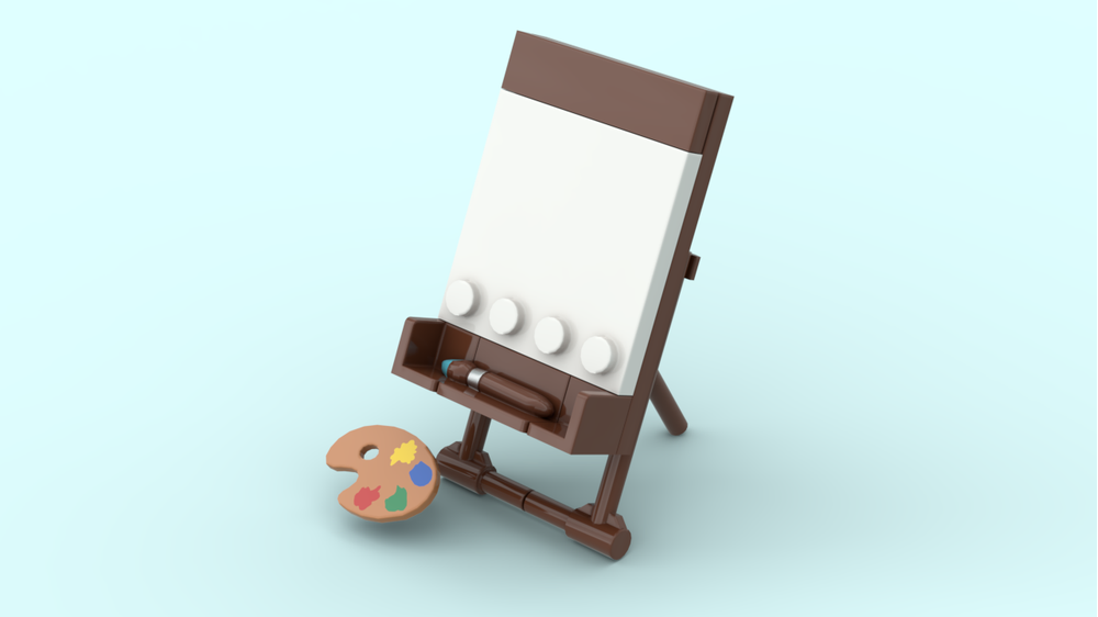 LEGO MOC Paint easel by zsobricks | Rebrickable - Build with LEGO