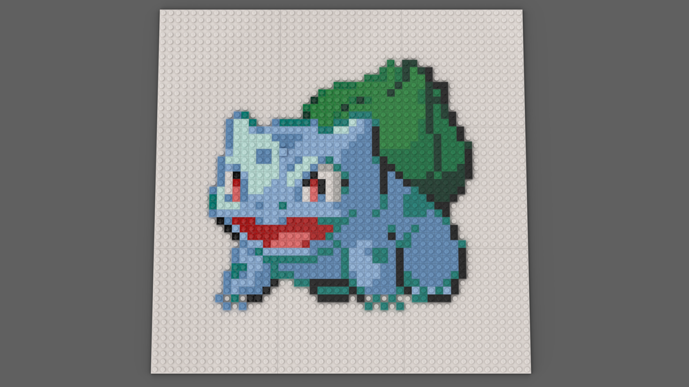 LEGO MOC Bulbasaur - Fire Red & Leaf Green by LMHBricks | Rebrickable ...