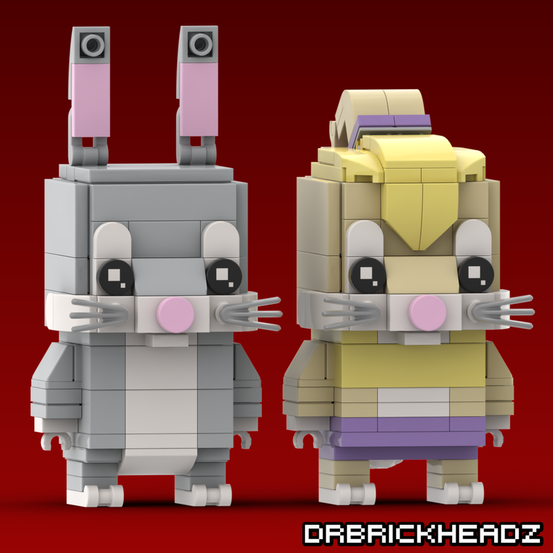LEGO MOC Bugs Bunny + Lola Bunny (Looney Tunes) Brickheadz by ...