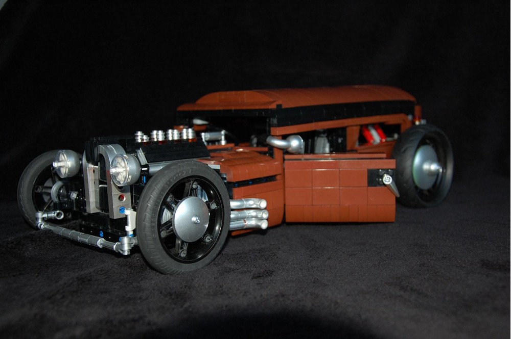 LEGO MOC Hot Rod Ford A 1:8 RC by Adriaan2018 | Rebrickable - Build with LEGO