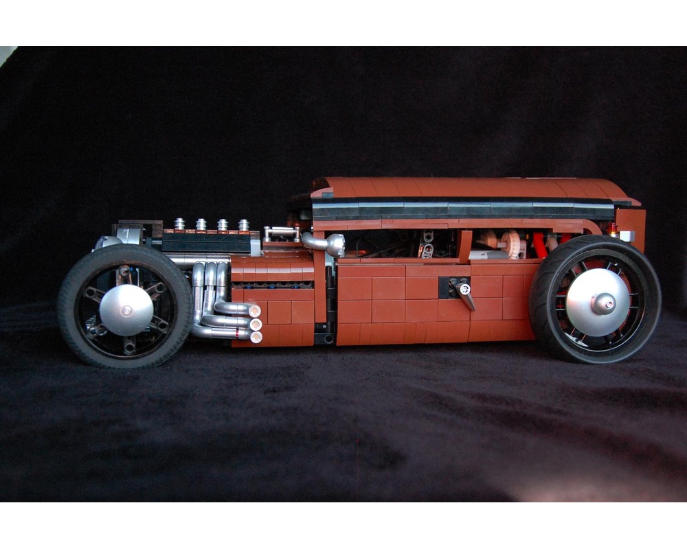 LEGO MOC Hot Rod Ford A 1:8 RC by Adriaan2018 | Rebrickable - Build ...