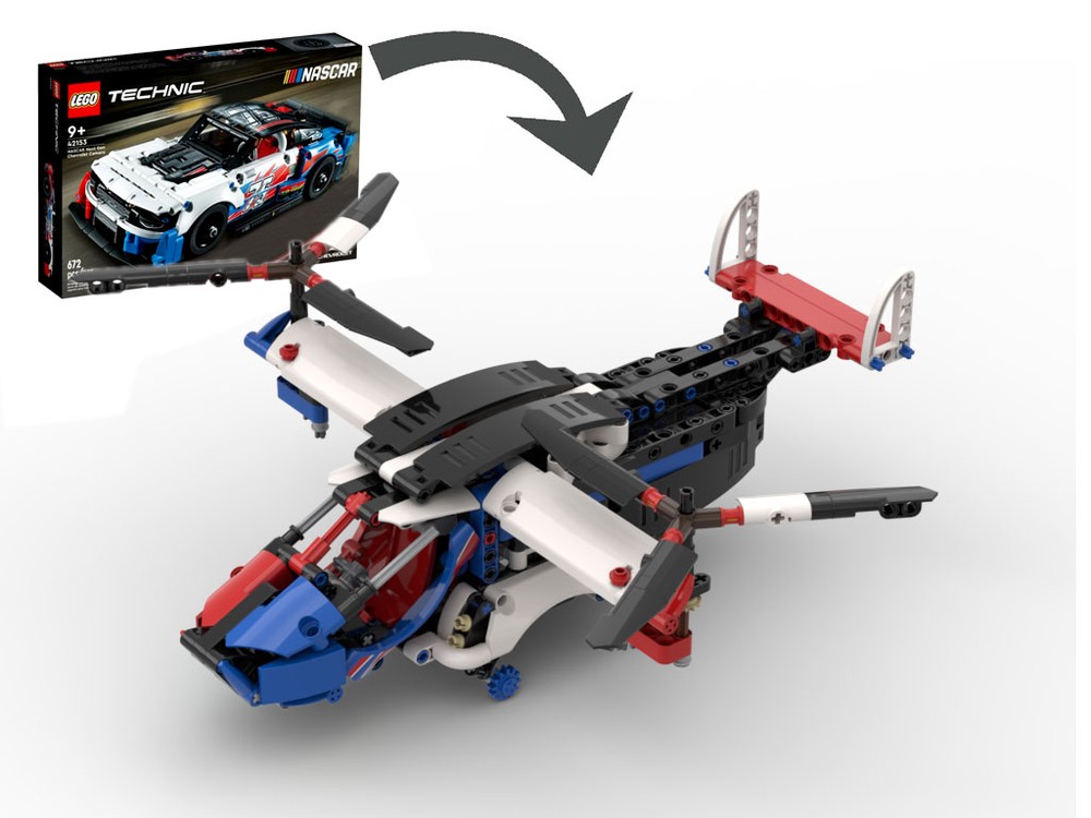 LEGO MOC 42153 model B - Mini Osprey by XaeroZKota | Rebrickable ...