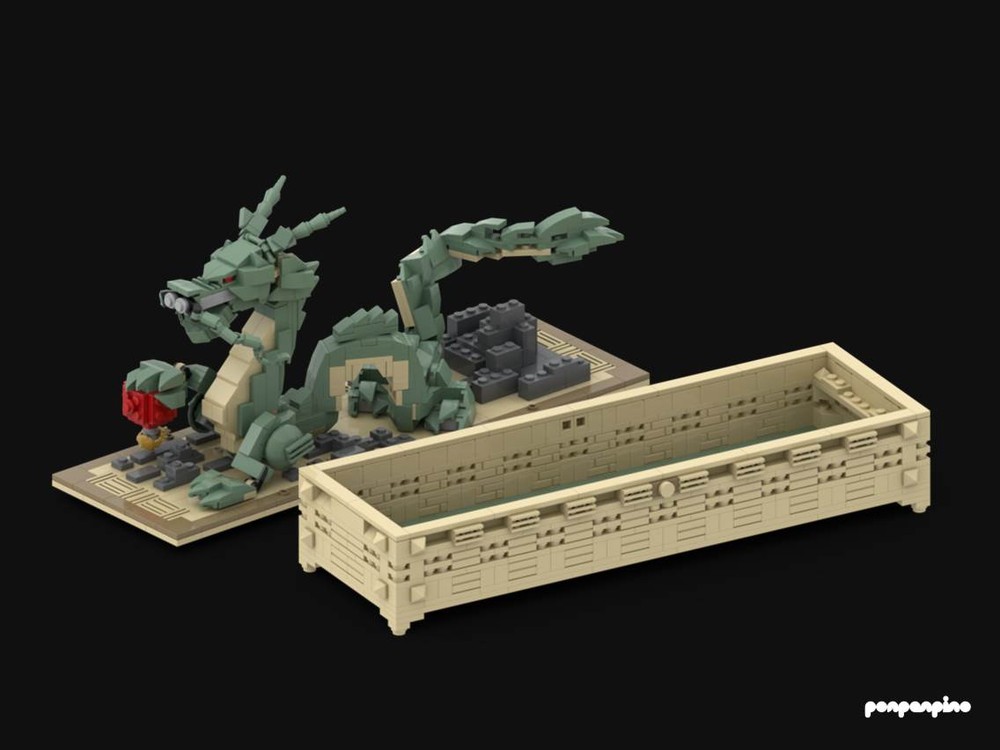 LEGO MOC Oriental Dragon Statue by PONPANPINO | Rebrickable - Build ...