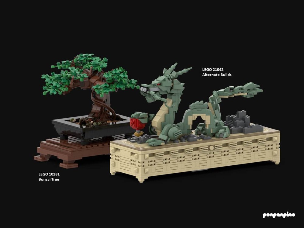 LEGO MOC Oriental Dragon Statue by PONPANPINO | Rebrickable - Build ...