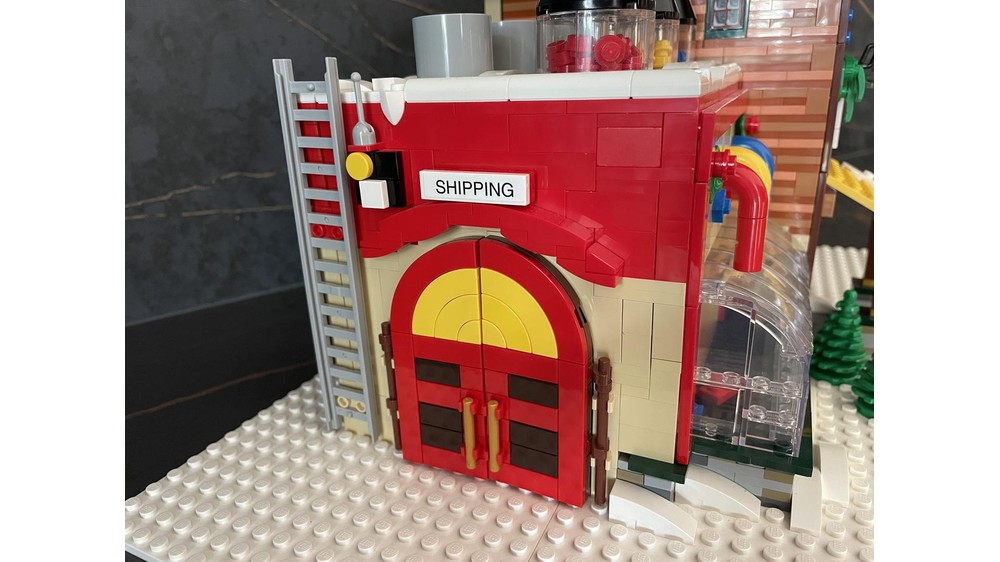 Lego Moc Winter Village Building Creation Station By Cloureiro