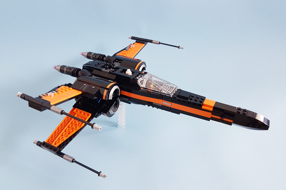 LEGO MOC How to hide rubber bands in Lego X-Wing 75102 and 75149 ...
