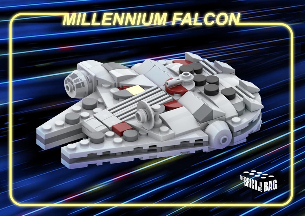 LEGO MOC Millennium-Falcon Micro + pedestal by The Brick in the Bag ...