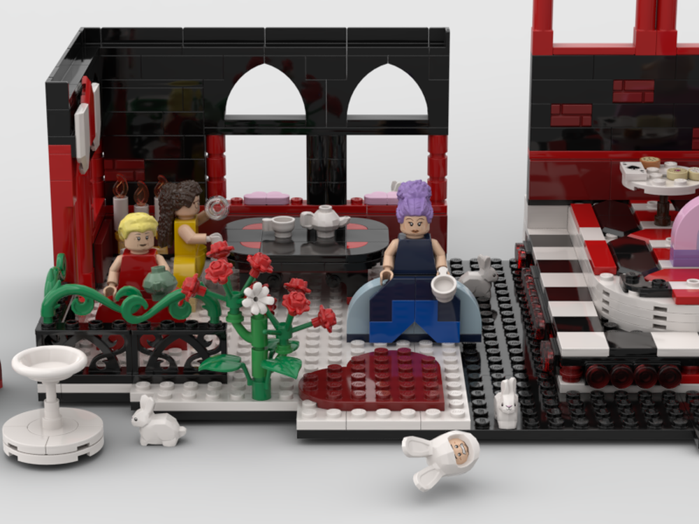LEGO MOC Tea party at the Court of the Crimson Queen by GrandmaApolonia ...