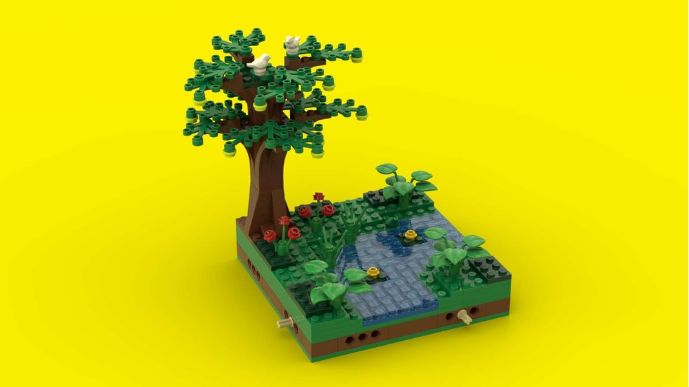 LEGO MOC Modular Forest River Curve by FlyAwayCJ | Rebrickable - Build ...