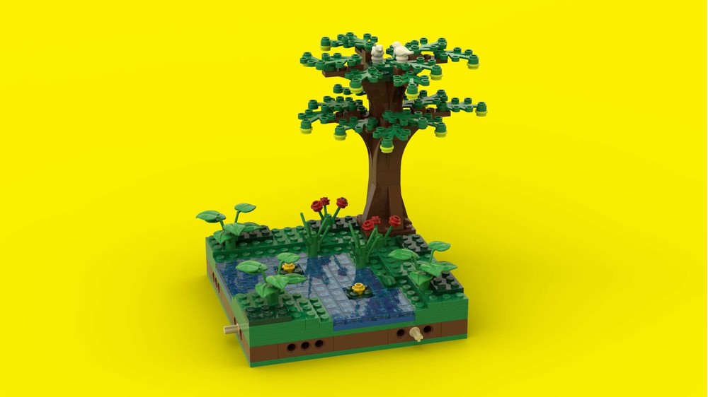 LEGO MOC Modular Forest River Curve by FlyAwayCJ | Rebrickable - Build ...