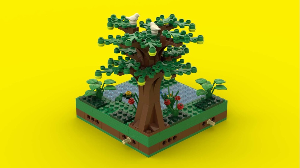 LEGO MOC Modular Forest River Curve by FlyAwayCJ | Rebrickable - Build ...