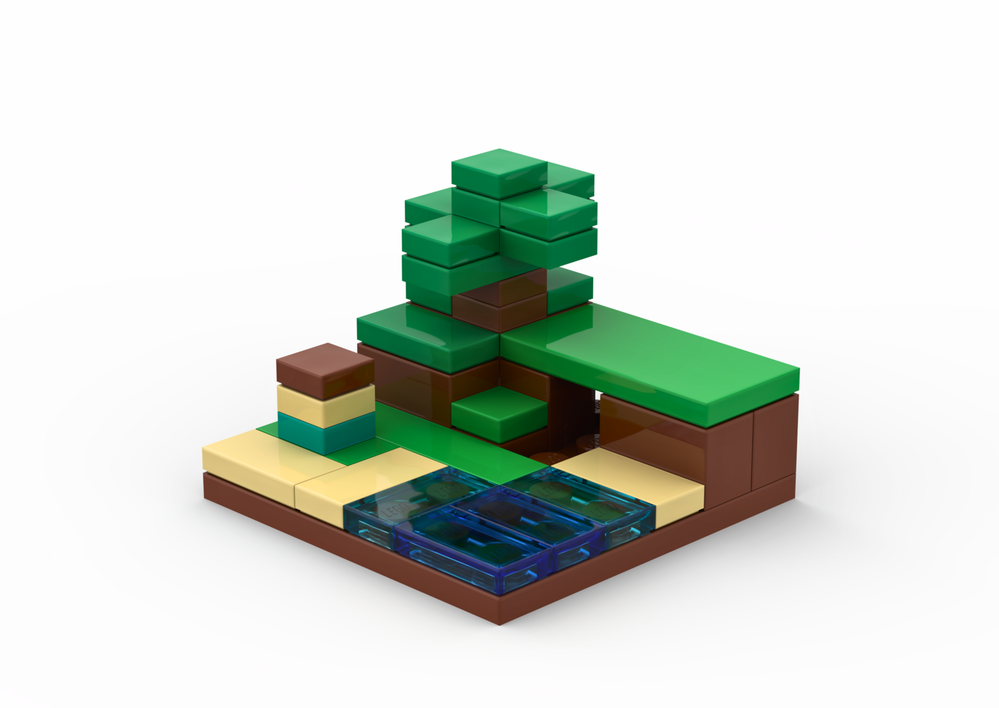 LEGO MOC Micro Minecraft Biome (Flat) by The Bobby Brix Channel ...