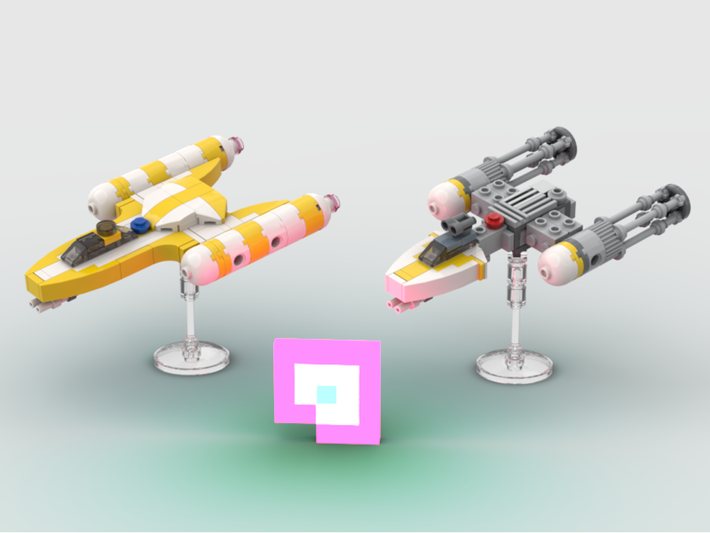 LEGO MOC Microscale Y-wing by NoParadise_Bricks | Rebrickable - Build ...