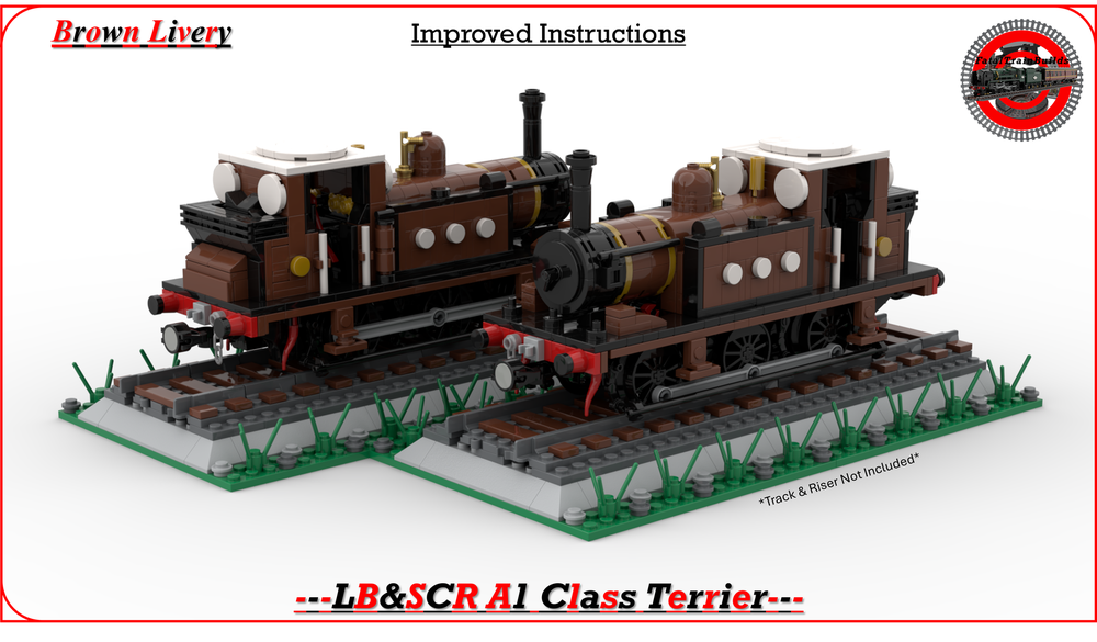 LEGO MOC (Brown) LB&SCR A1 Class 0-6-0T 'Terrier' (8-W) by ...
