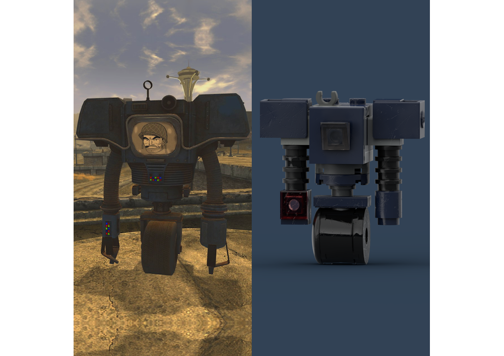 Lego Moc Securitron Robot Fallout Game By Mfan8 Rebrickable